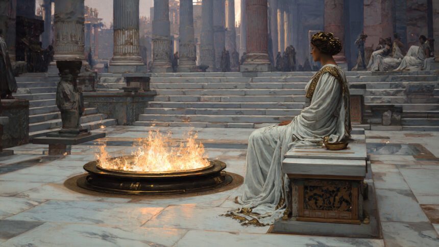 Hestia - The First Flame of Olympus. How the Quietest Goddess Shaped ...