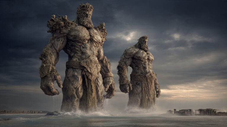 Did the Aloadae Giants Successfully Stack Mountains?